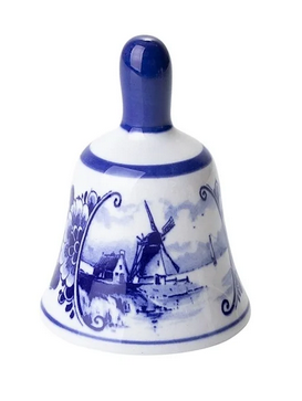Delfts Table Bell Mill Large – Souvenirs Holland